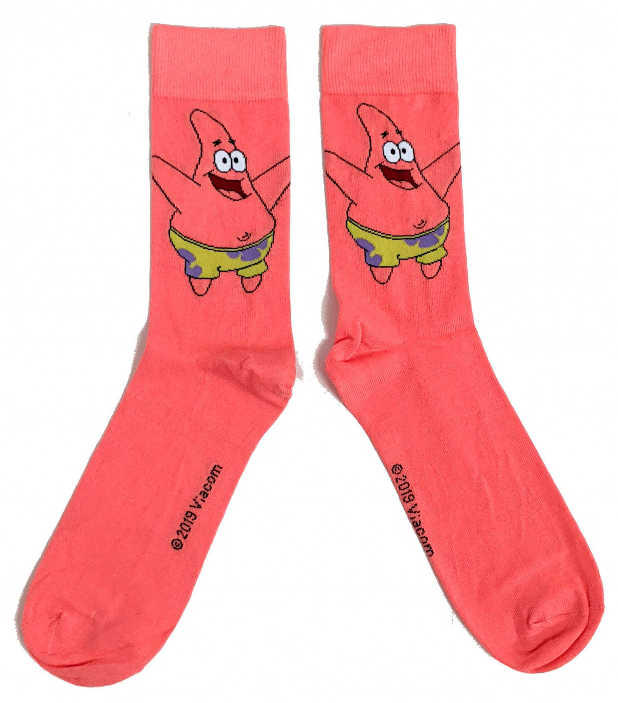 MENS SPONGEBOB SQUAREPANTS Patrick Star Fish Socks 6-11 Uk / 39-45 Eur ...