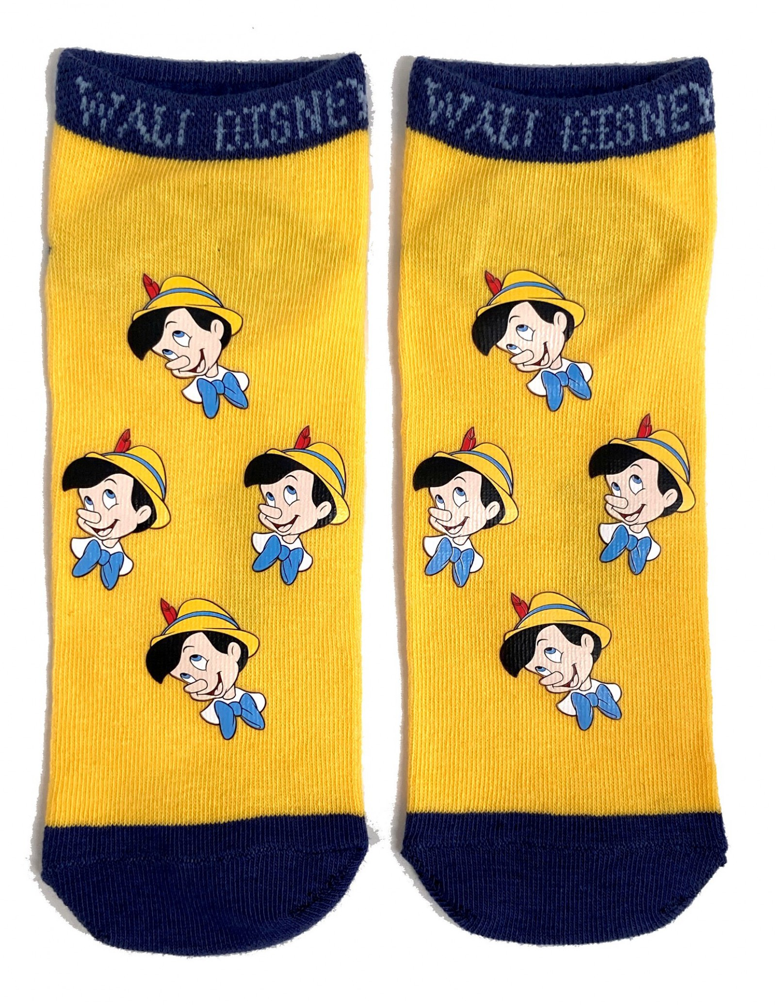 Ladies Bright Yellow Pinocchio Shoe Liners Socks 4-8 UK / 37-42 Eur / 6 ...